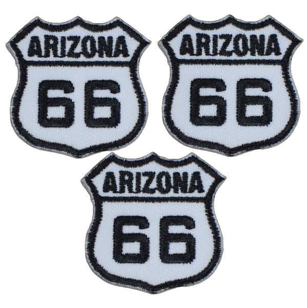 Mini Arizona Route 66 Arizona Applique Patch - AZ Rt. 66 Embroidered B ...