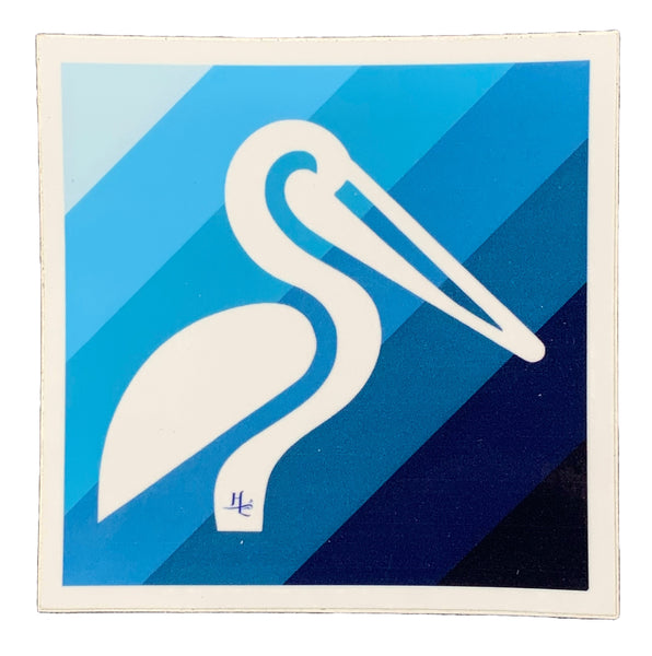 Pelican Sticker - Bird Ocean Beach Sealife Large Vinyl Decal 4" – Patch ...