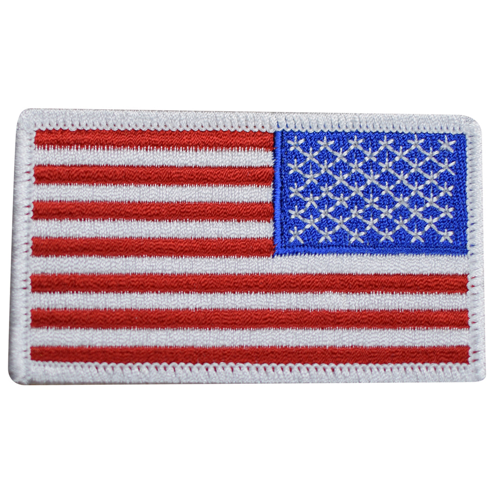 Us Flag Patches Reversed Spice Brown Reversed American Flag With