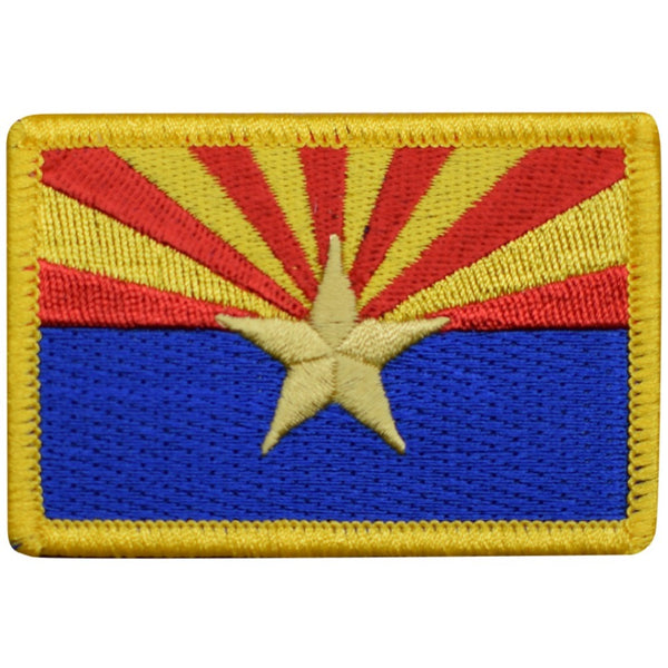Arizona Flag Patch - AZ Badge, Copper Star 3" (Iron on) – Patch Parlor